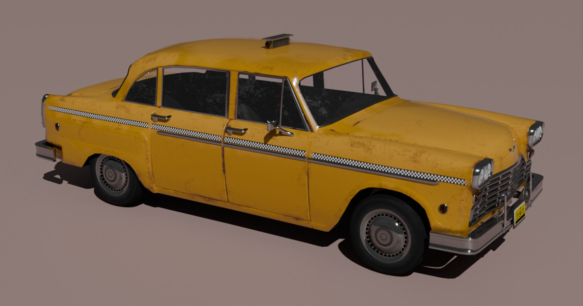 3D Vehicles - Old Taxi | 3D Vehicles | Unity Asset Store