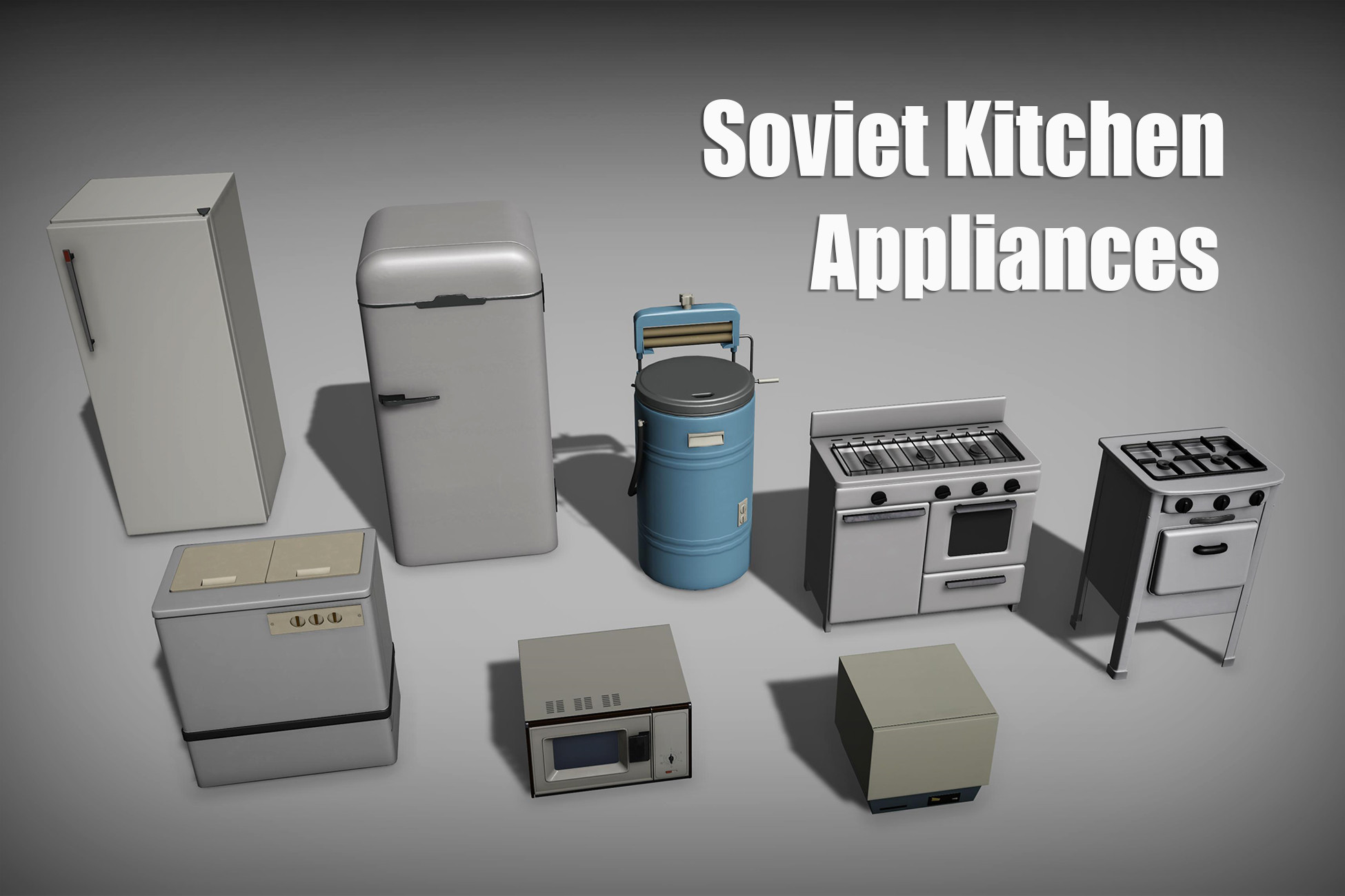 Soviet Kitchen Appliances | 3D Electronics | Unity Asset Store