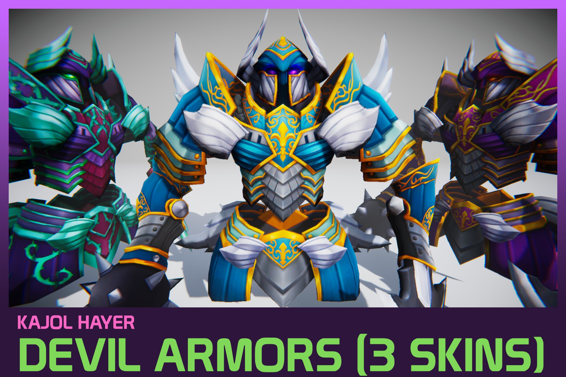 DEVIL ARMOR (3 SKINS) | 캐릭터 | Unity Asset Store