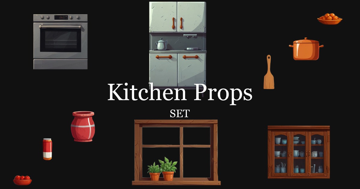 Kitchen Props 1 | 2D | Unity Asset Store