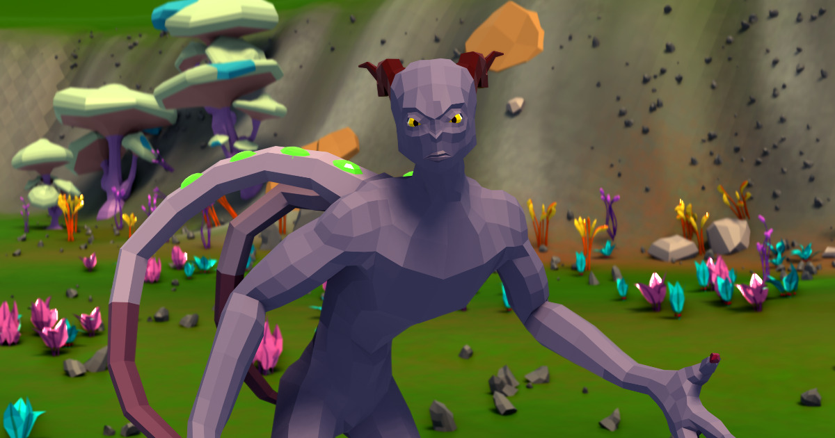 LOW POLY - Male-Alien-Humanoid - 01 | 3D 캐릭터 | Unity Asset Store