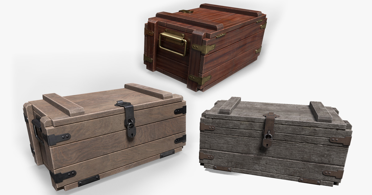 Ammo Boxes B | 3D Furniture | Unity Asset Store