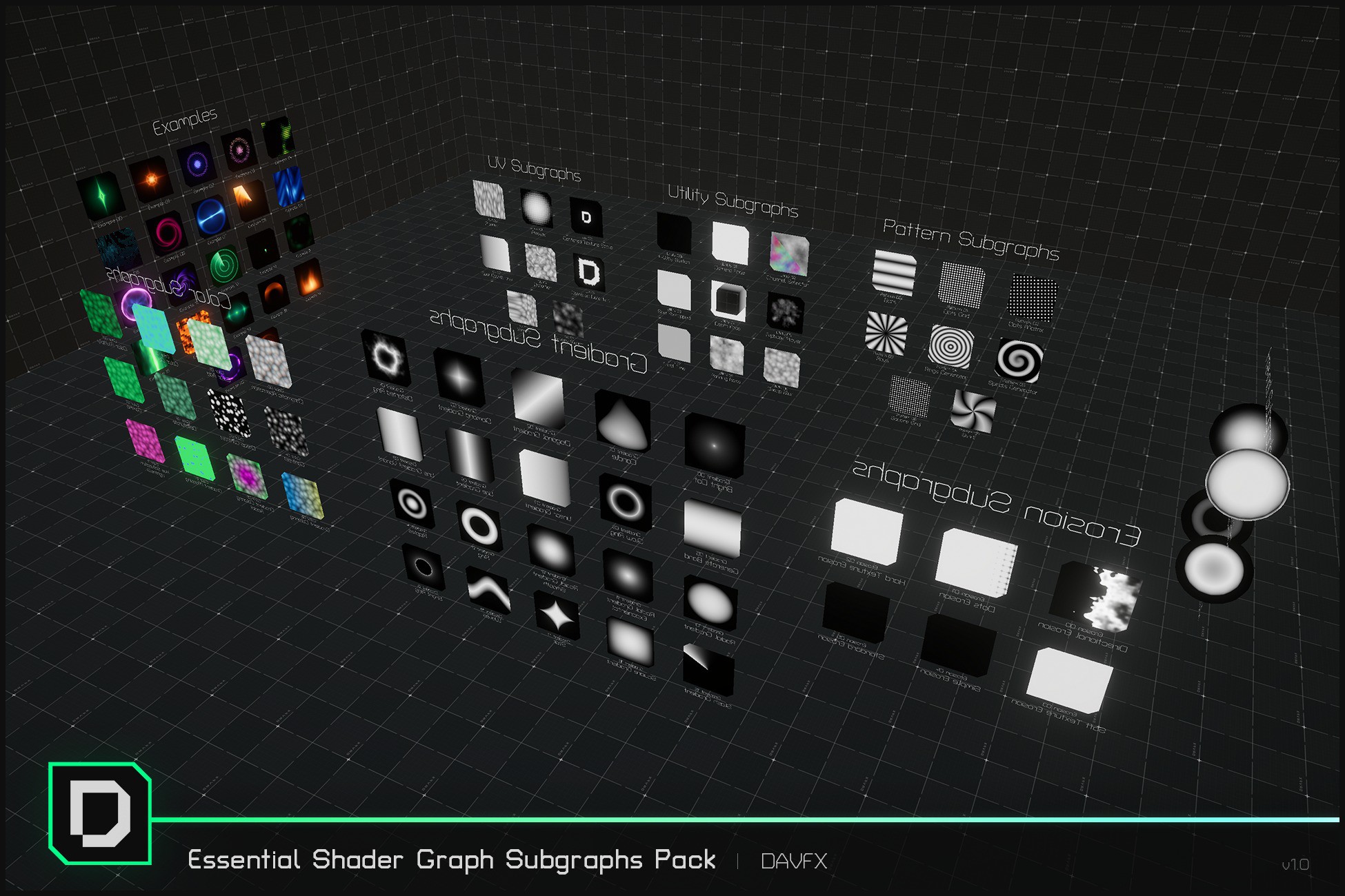 Shader Graph Essential Subgraph Pack | VFX 着色器 | Unity Asset Store