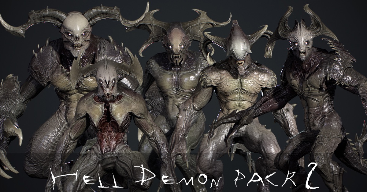 Hell Demon Pack_2 | 3D Creatures | Unity Asset Store