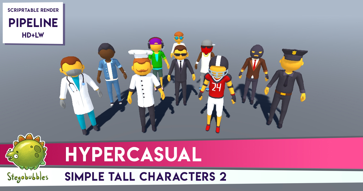 HYPERCASUAL - Simple Tall Characters 2 | Characters | Unity Asset Store