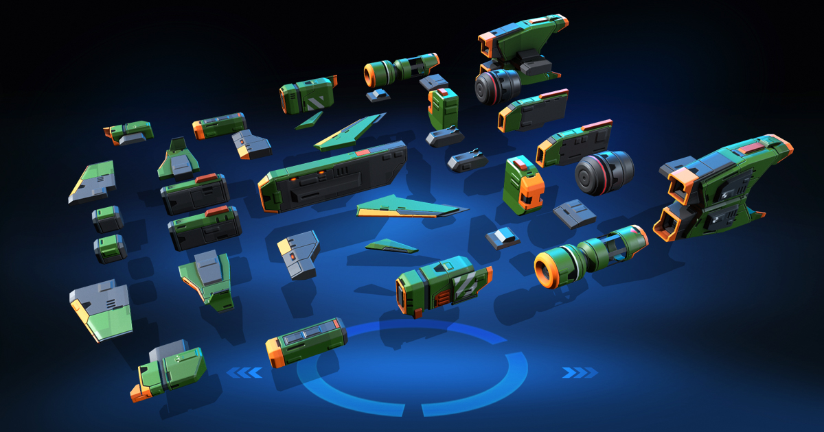 RTS - Space Games / Modular parts | 3D Space | Unity Asset Store