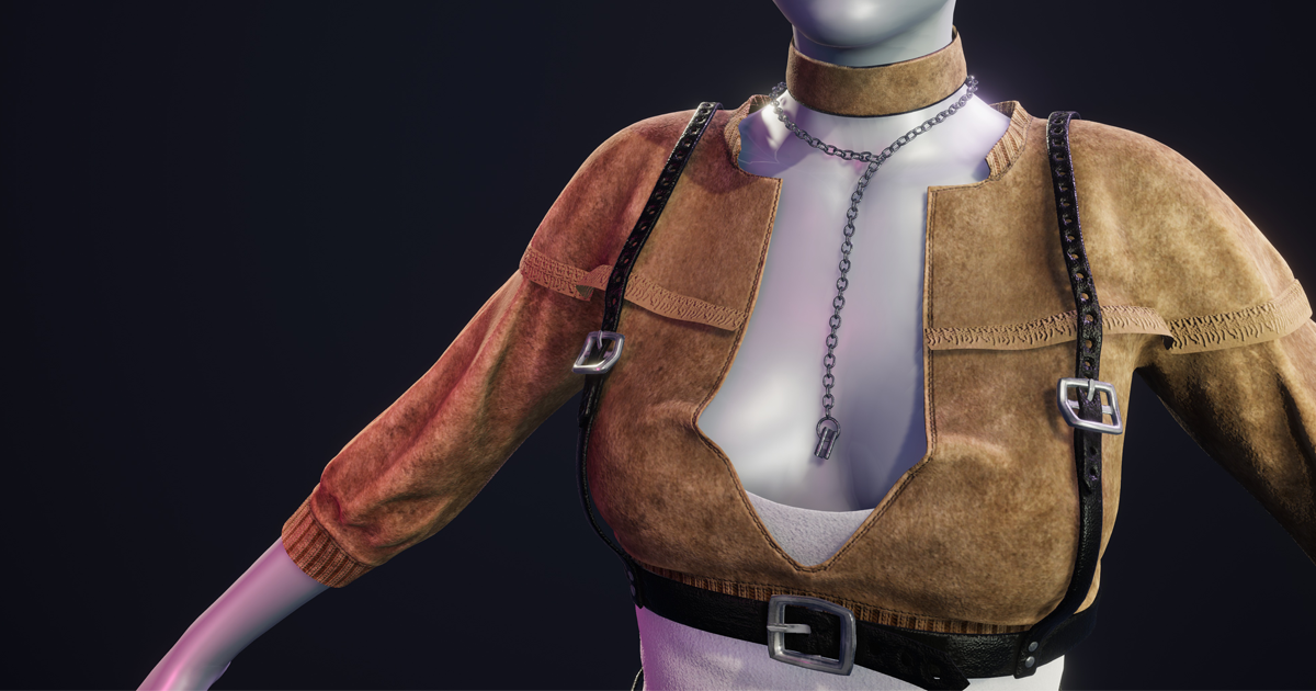 Shadow Agent Outfit Female from Tafi | 3D Clothing | Unity Asset Store