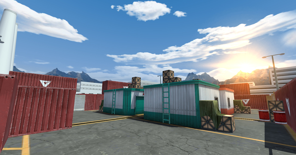 Mobile FPS Game Environment & Assets, ice world map | 3D Industrial ...