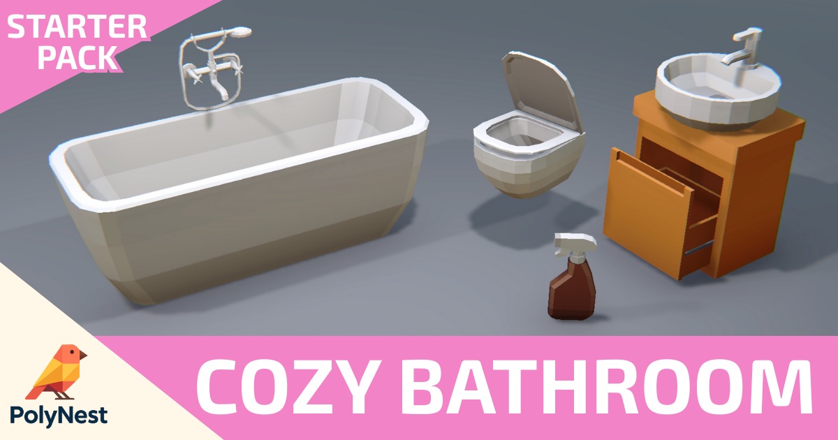FREE Demo: Bathroom Props Demo (8 Assets) - Cozy Style Sample | 3D ...