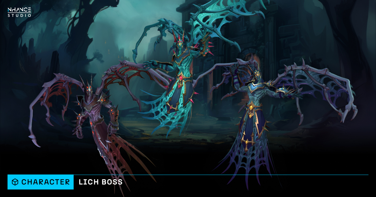 Stylized Lich Boss | 3D Creatures | Unity Asset Store