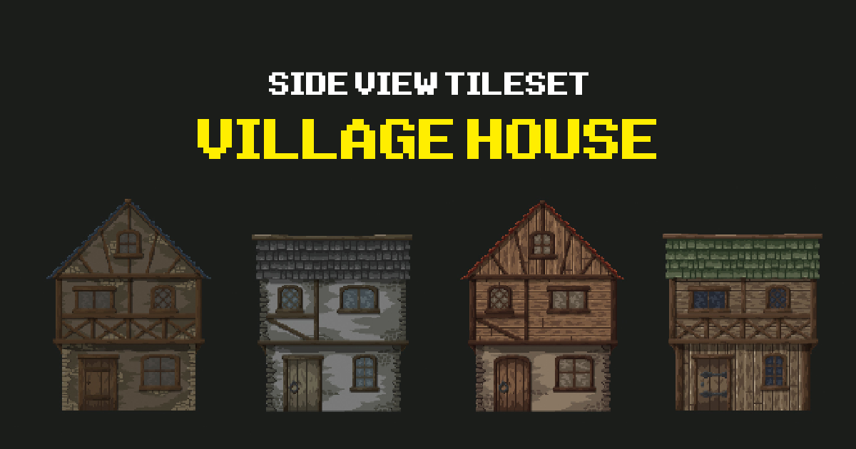 Medieval Village House Pixel Art | 2D Environments | Unity Asset Store