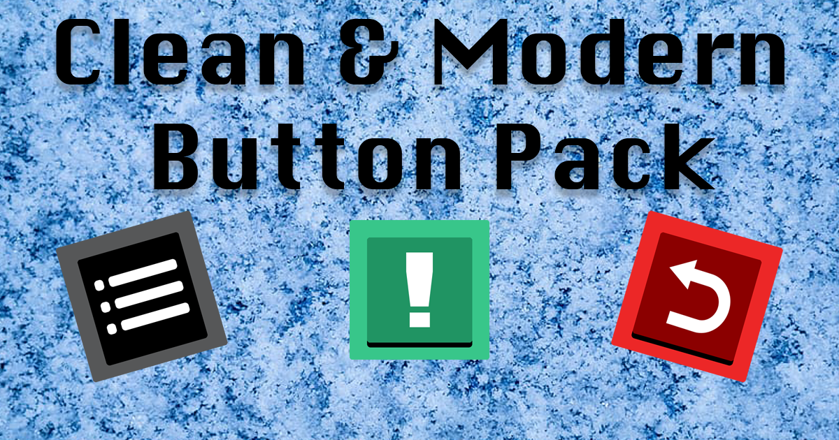 Clean And Modern Button Pack 2d Icons Unity Asset Store