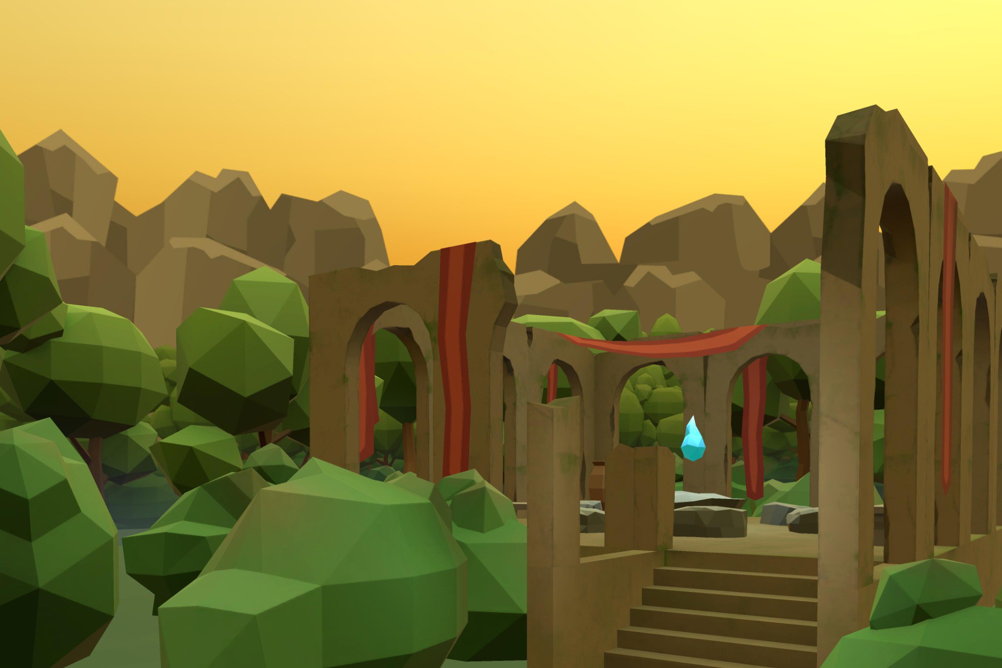 3D Temple - Low poly | 3D Environments | Unity Asset Store