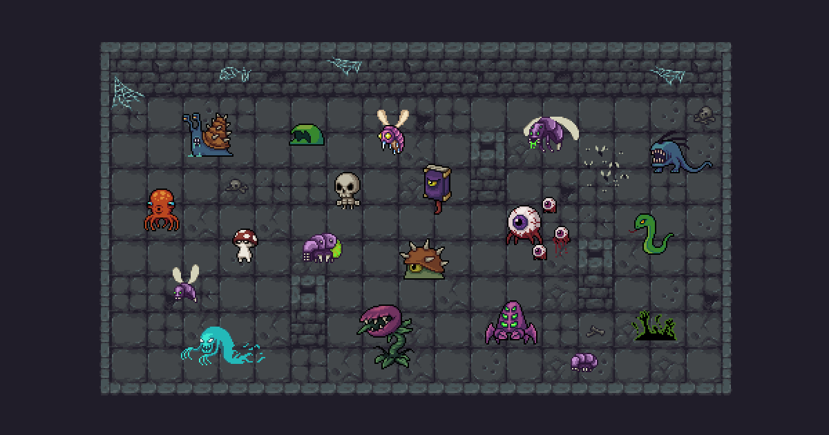 Pixel Monsters Vol.1 | 2D Characters | Unity Asset Store