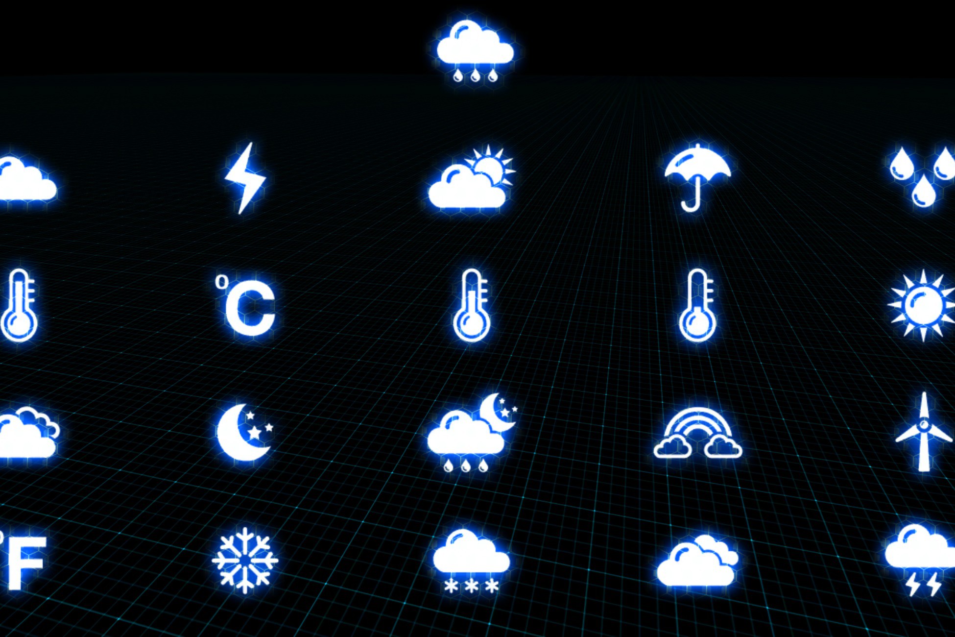 Sci-Fi UI Weather Icons | 2D GUI | Unity Asset Store