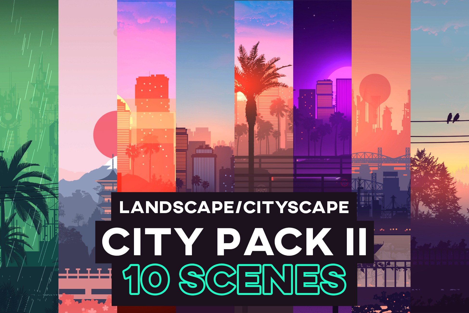 Cityscape Pack Vol.2 | 2D Environments | Unity Asset Store