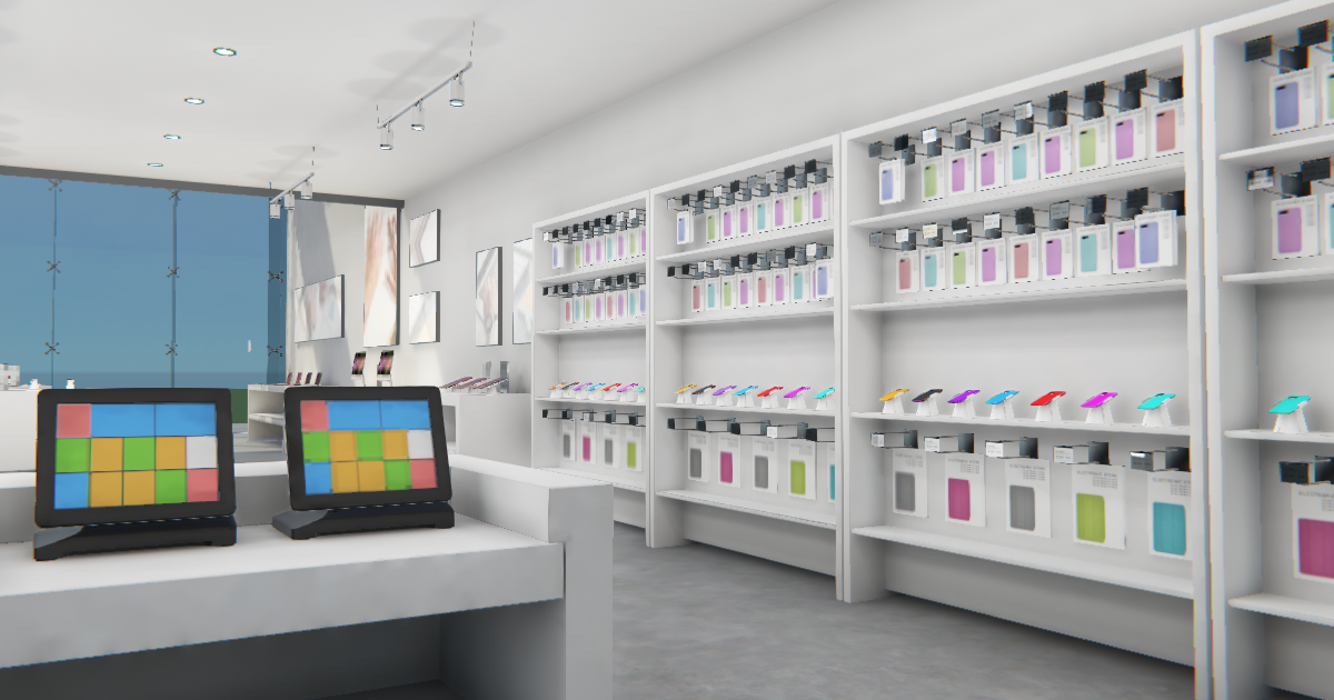 Electronics store - devices and furniture | 3D Interior | Unity Asset Store
