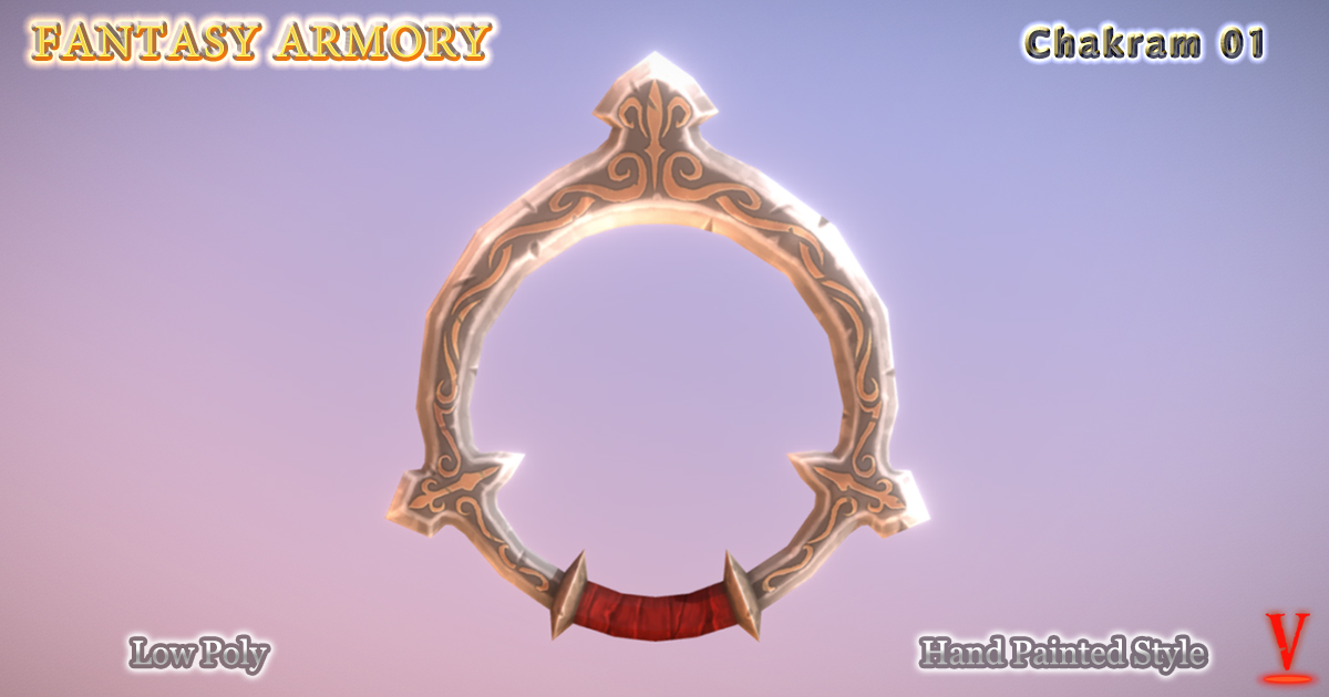 Fantasy Armory - Chakram 01 | 3D Weapons | Unity Asset Store
