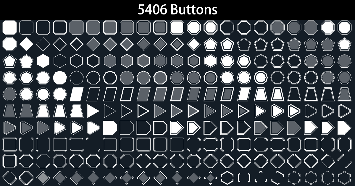 Clean Flat Buttons | 2D Icons | Unity Asset Store
