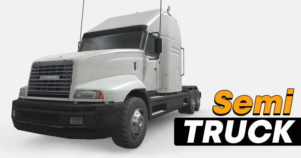 Semi Truck - Gameready Asset | 3D Land | Unity Asset Store