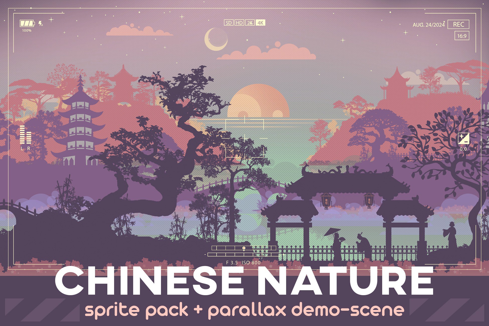 Chinese Nature / Anime style | 2D Environments | Unity Asset Store