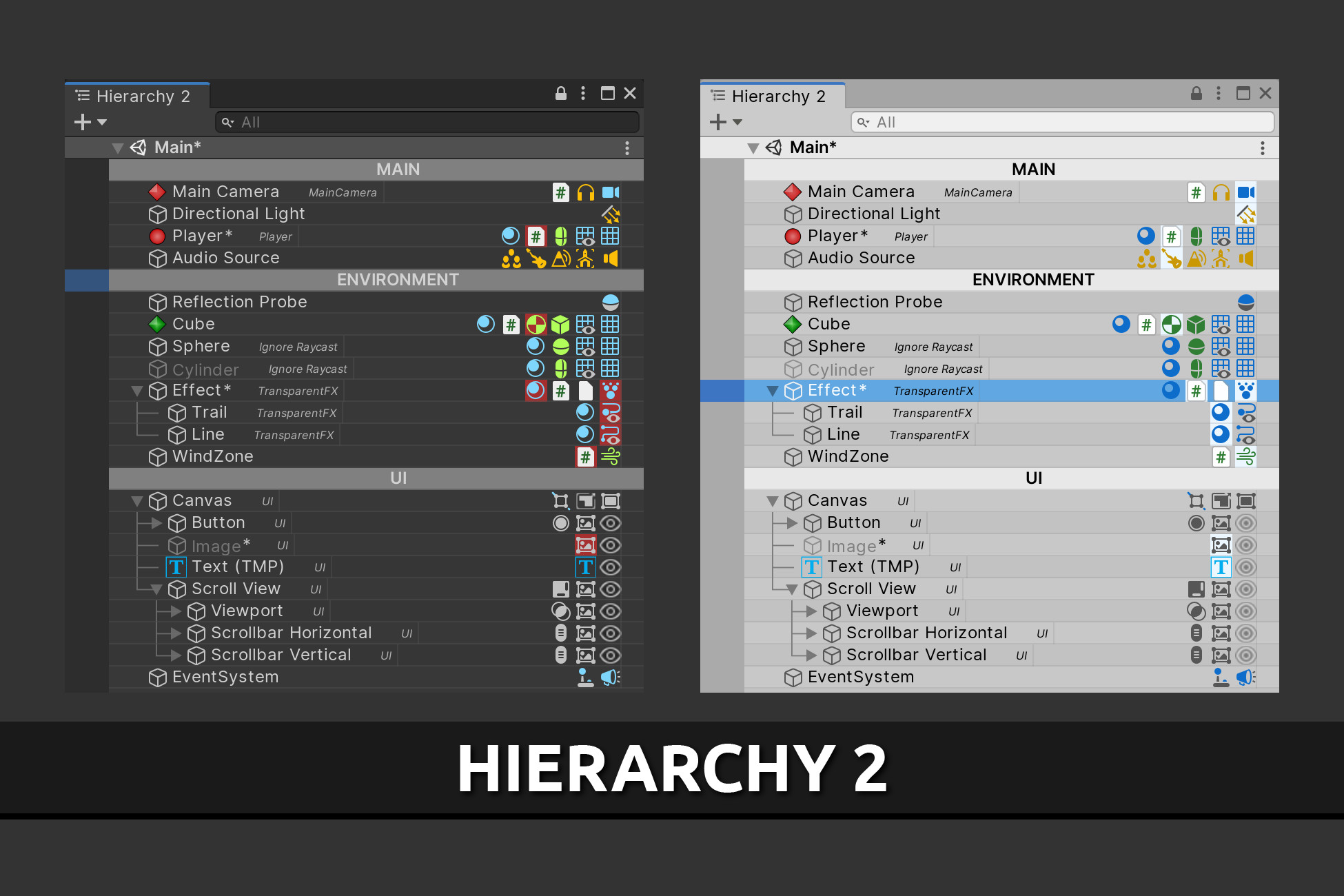 Hierarchy 2 Utilities Tools Unity Asset Store