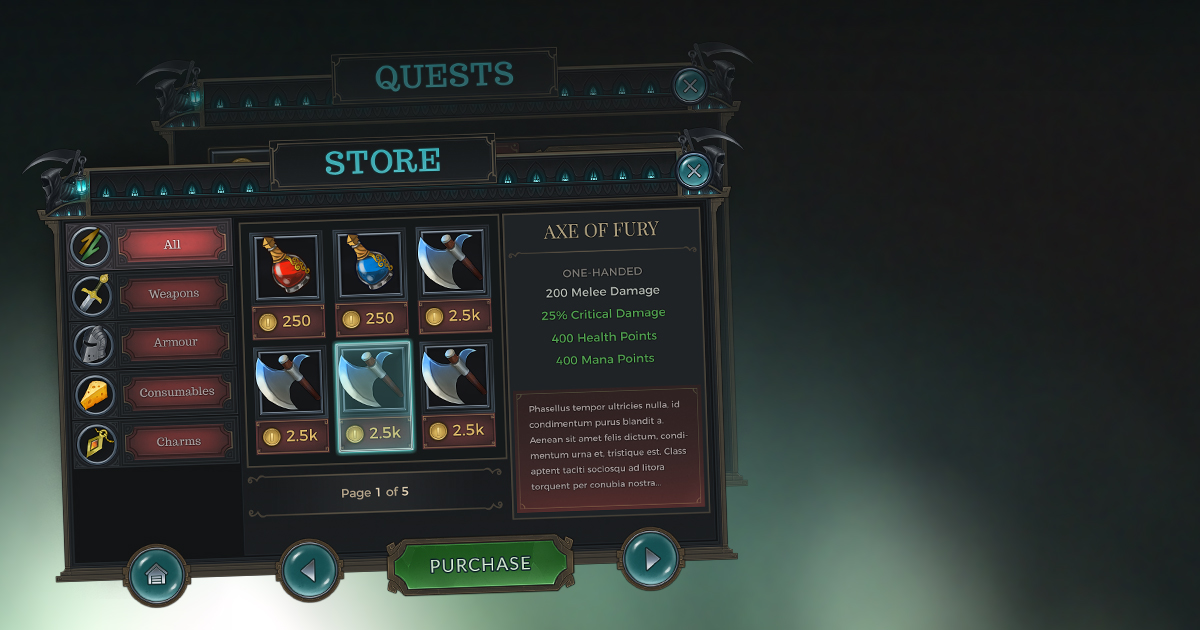 Reaper Mobile GUI | 2D GUI | Unity Asset Store