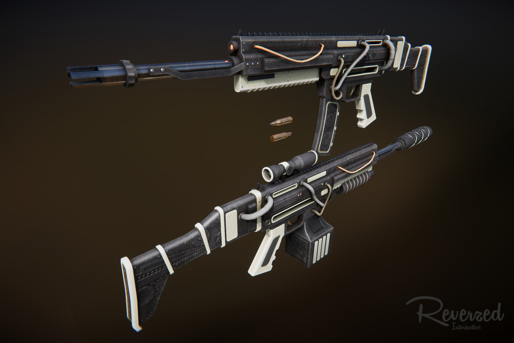 Cyberpunk Assault Rifle | 3D 枪支 | Unity Asset Store