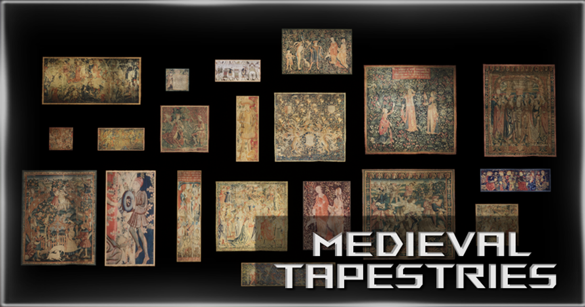 Medieval Tapestries/Carpets (Medieval Props/Assets) | 3D Props | Unity ...