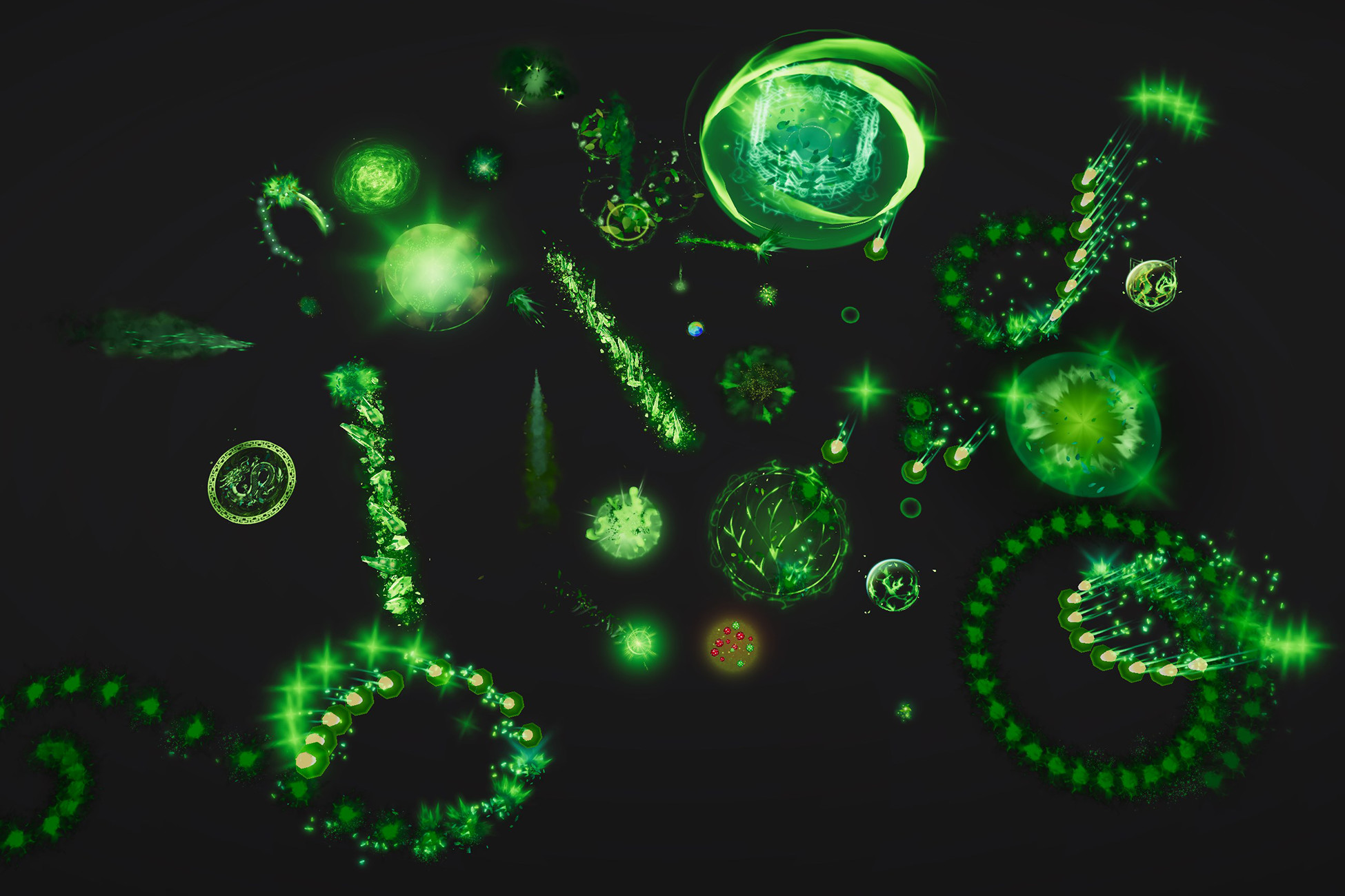 Druid Nature Spells Bundle (33 VFX) | Spells | Unity Asset Store