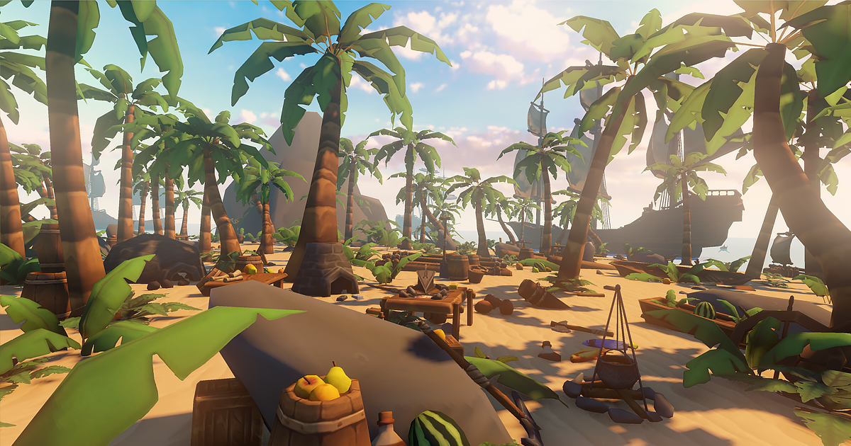 Handpainted Tropical Island Survival Pack | 3D Props | Unity Asset Store