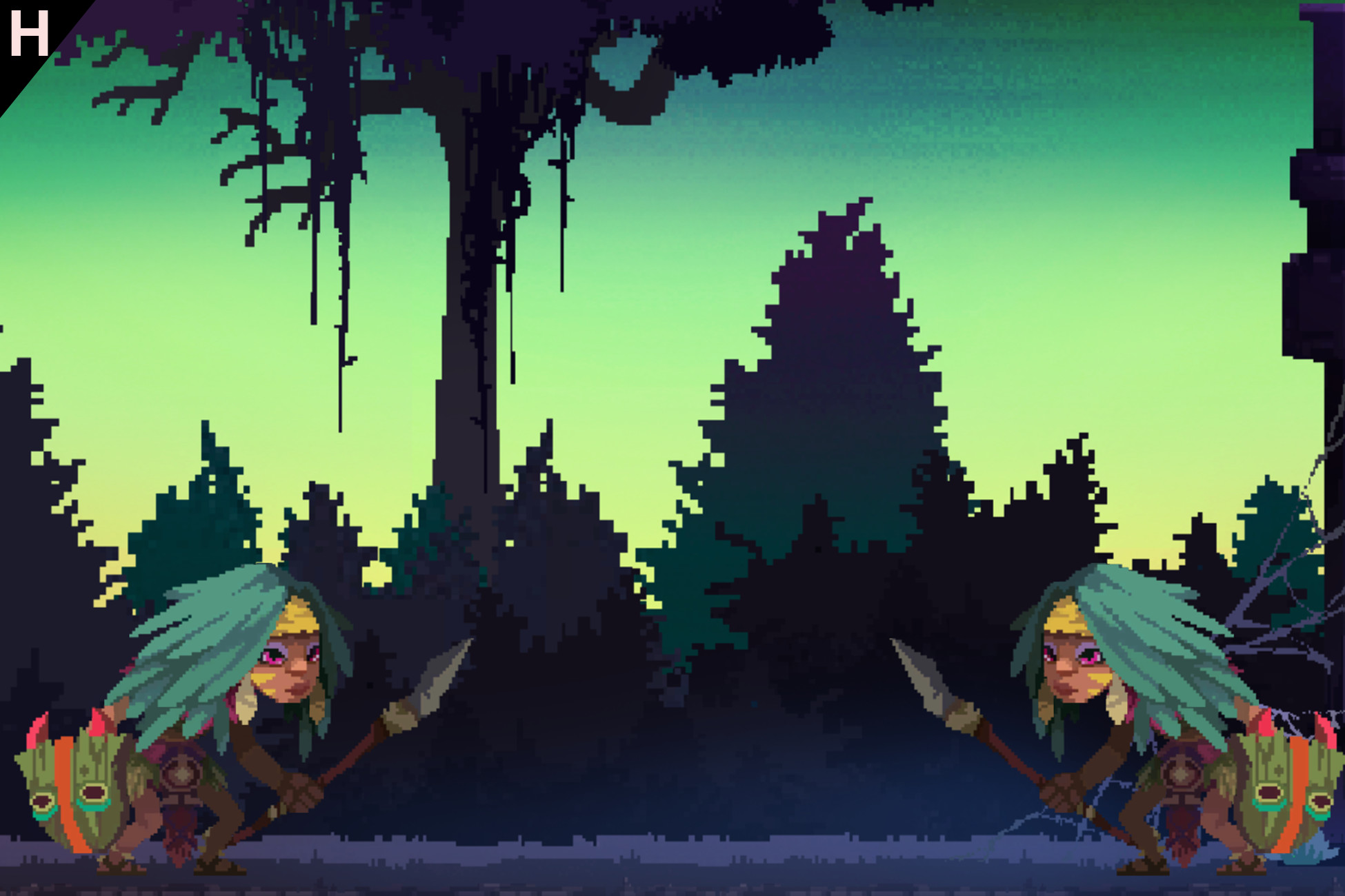 Pixel Amazon Girl | 2D 캐릭터 | Unity Asset Store