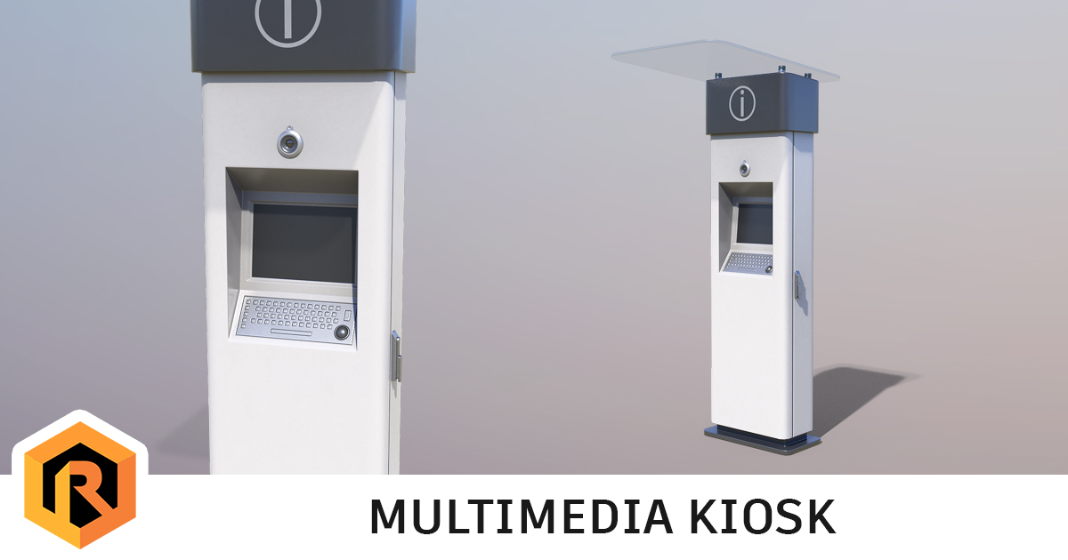 Small Multimedia Kiosk | 3D Props | Unity Asset Store