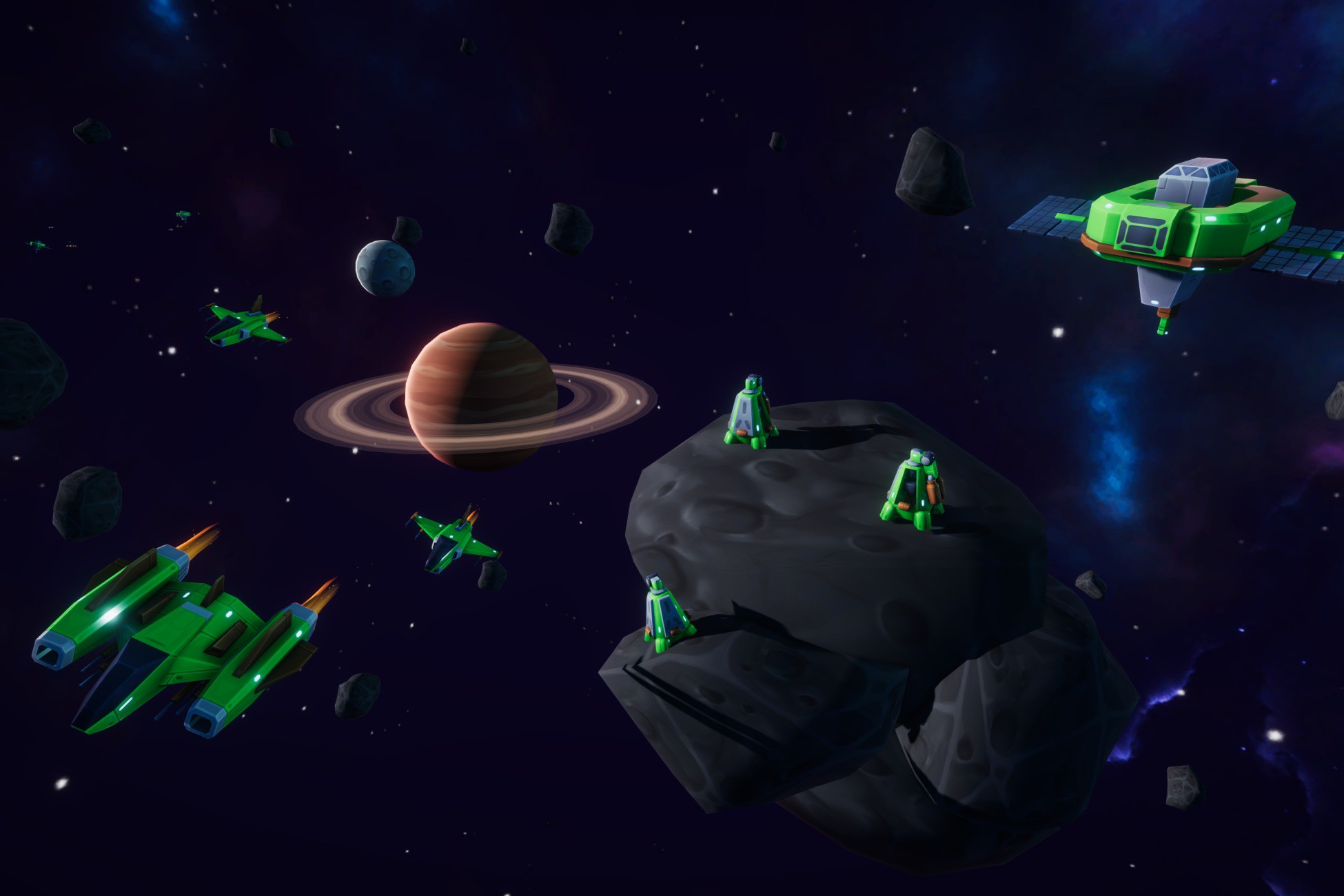 Cube Space Force | 3D Space | Unity Asset Store