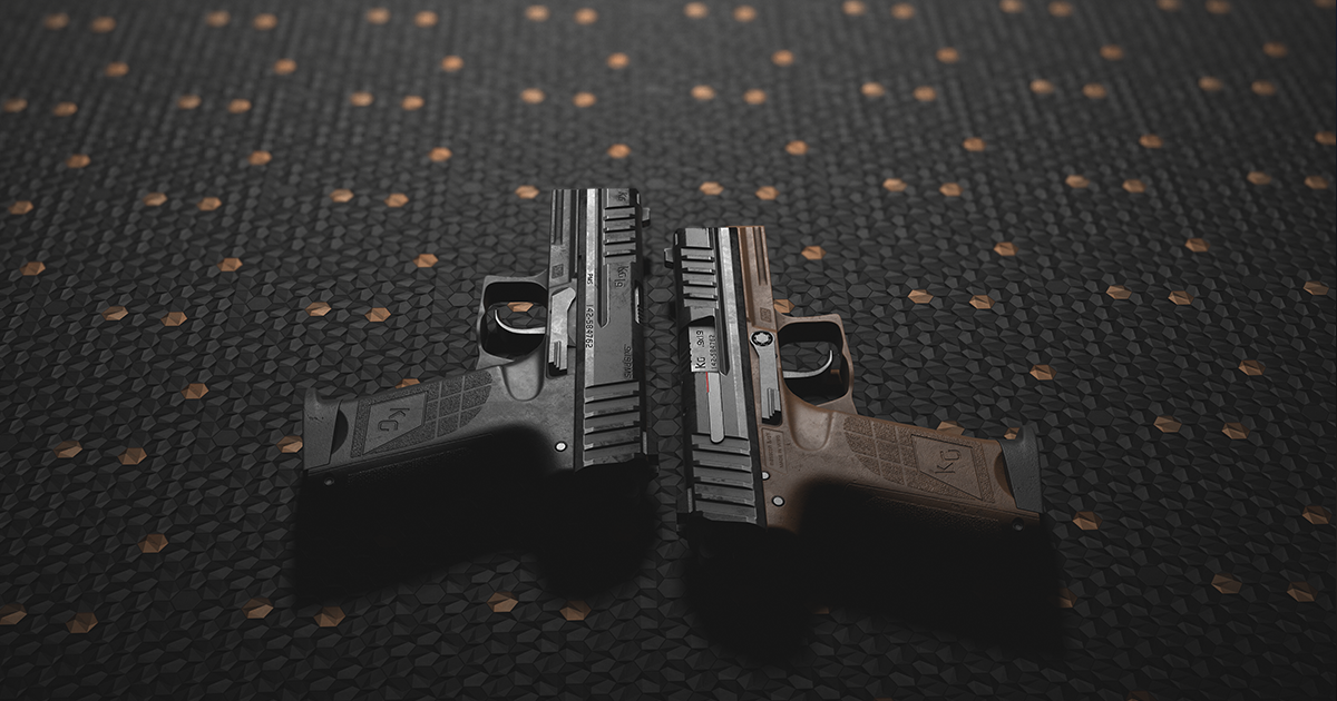 PMS KG19 Pistol & Knife - Models and Textures | 3D Guns | Unity Asset Store