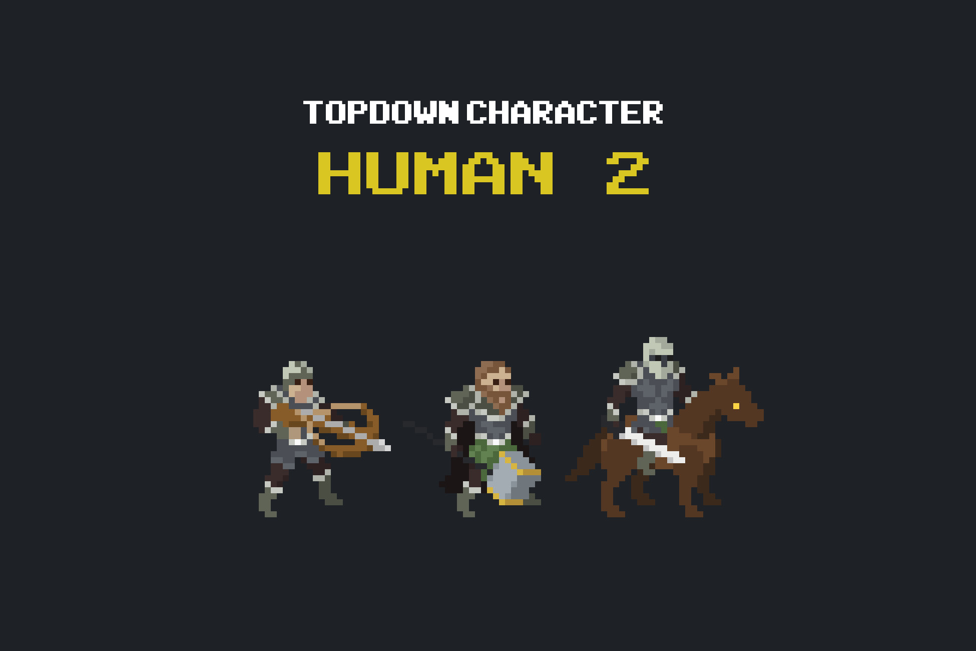 Humans 2 - Top Down Pixel Art Character Assets | 2D Characters | Unity Asset Store