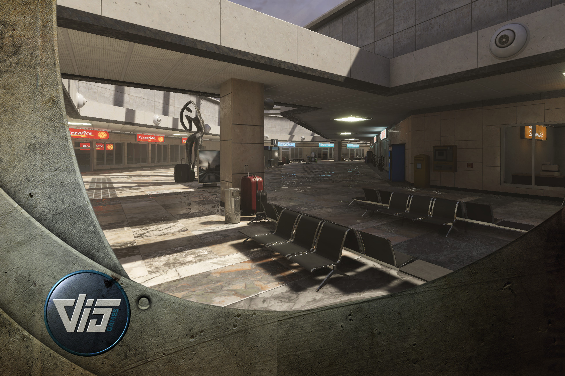 Airport Terminal Scene - High Detail | 3D 주변환경 | Unity Asset Store