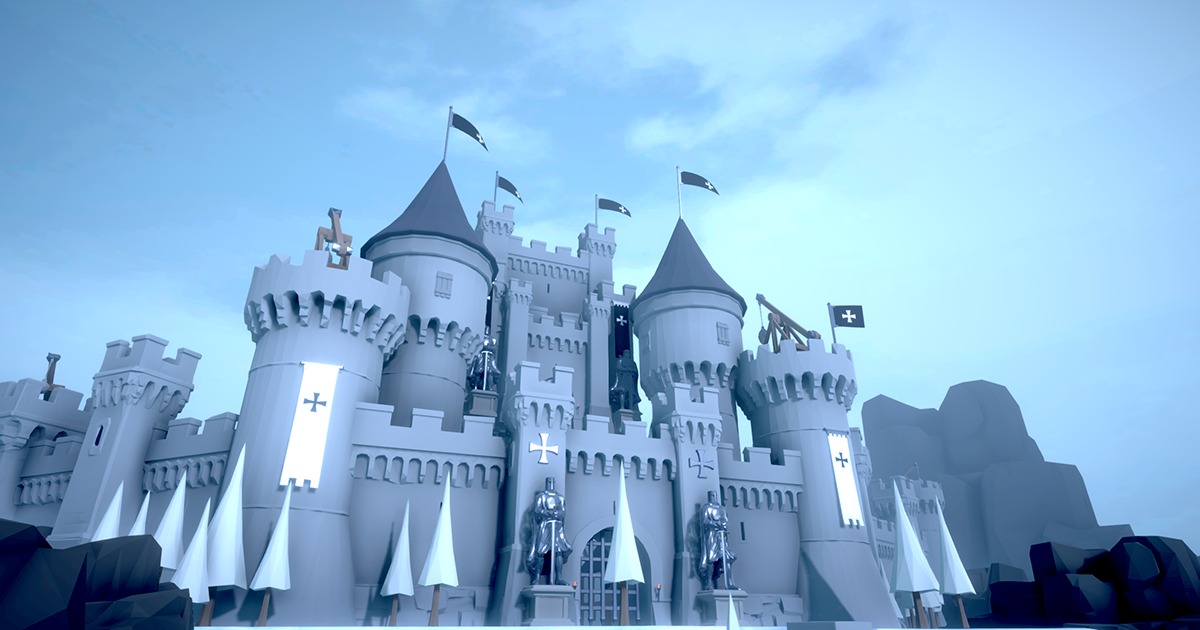 Templar Castle - Low Poly | 3D Historic | Unity Asset Store