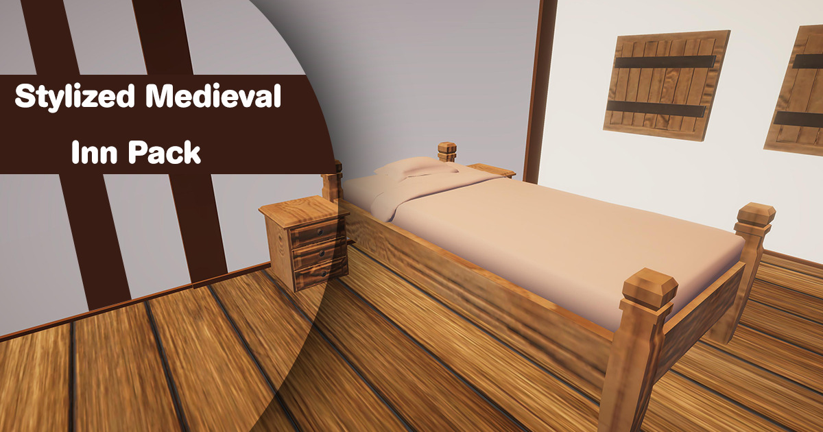 Stylized Medieval Inn Props Pack | 3D Historic | Unity Asset Store