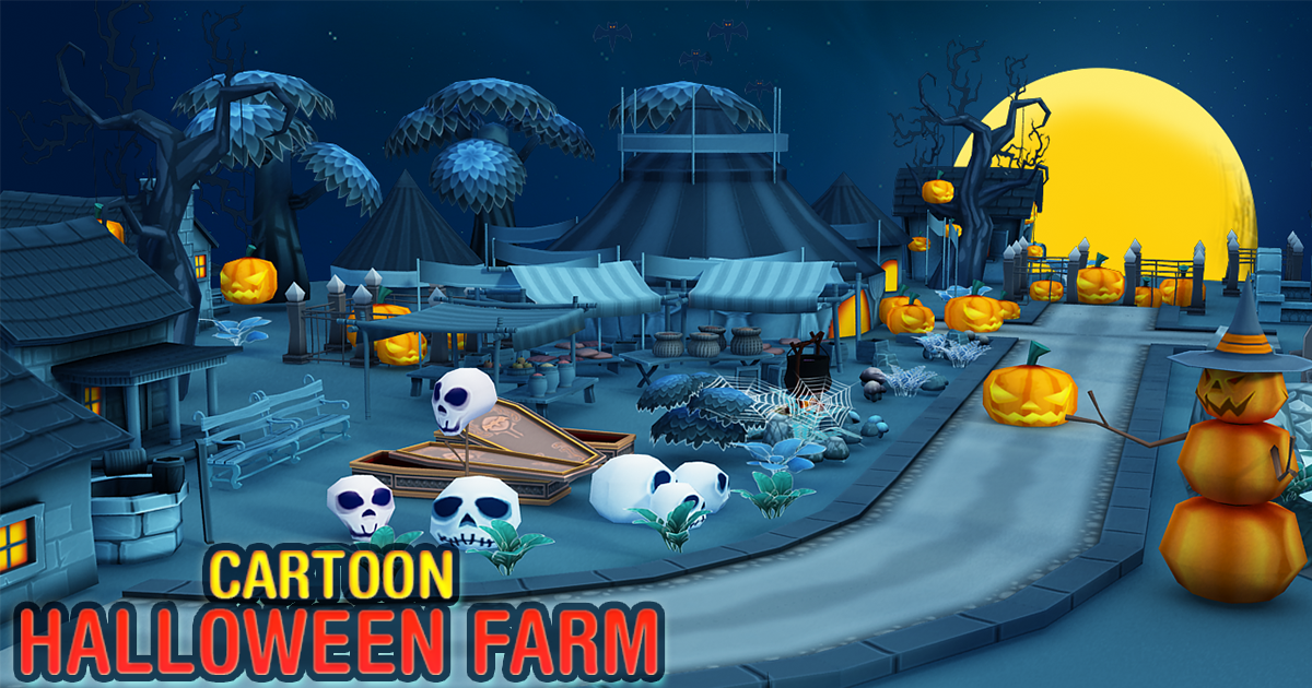 Cartoon Halloween Farm | 3D Environments | Unity Asset Store