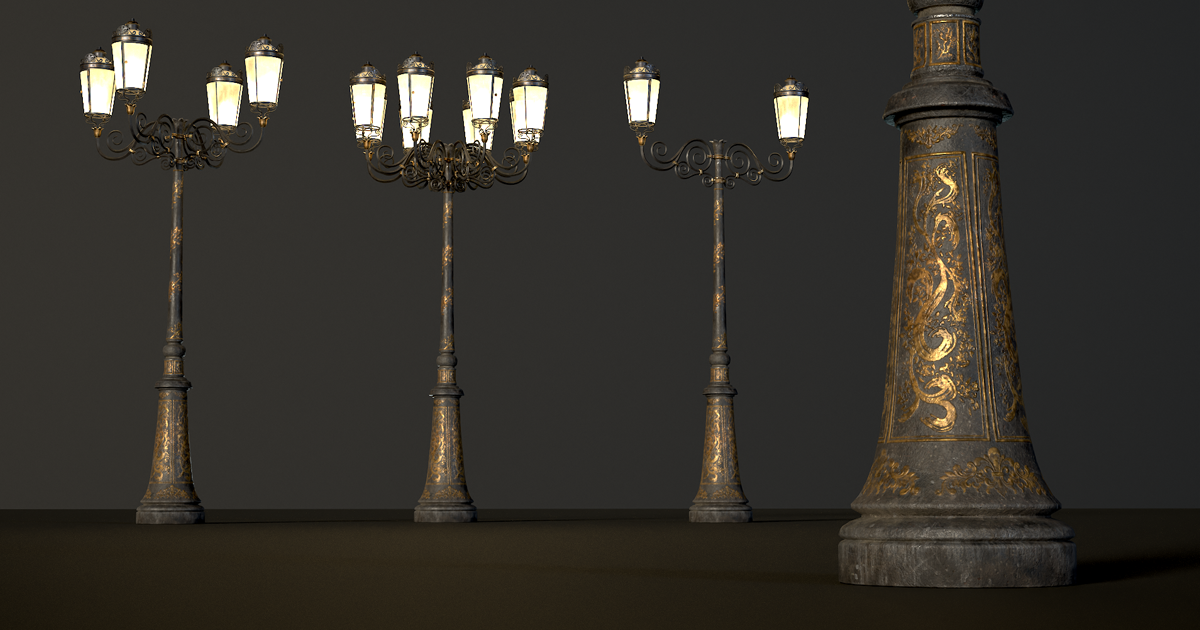 Victorian Street Light | 3D Props | Unity Asset Store
