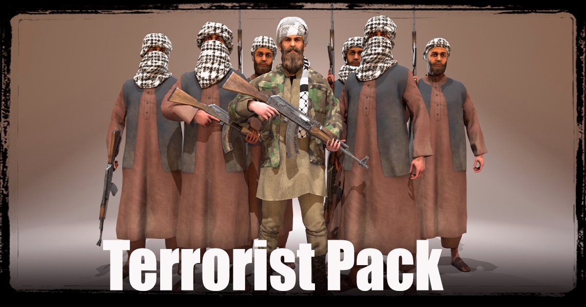 Terrorist Pack | 3D Humanoids | Unity Asset Store