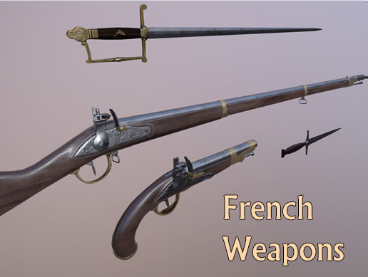 Old french weapons | 3D Weapons | Unity Asset Store