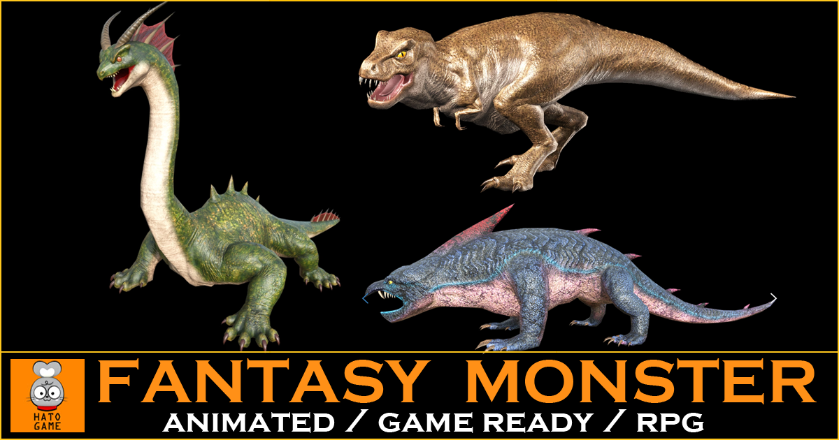 01_Monster Bundle 08 | 3D Characters | Unity Asset Store