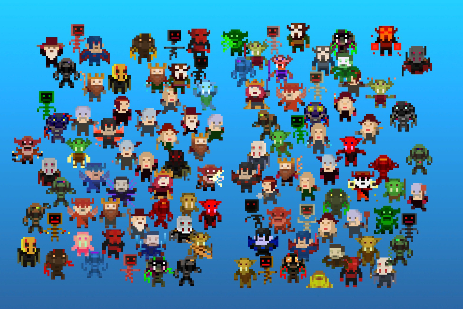 Tiny Pixel Heroes & Monsters - Pack 1 | 2D Characters | Unity Asset Store