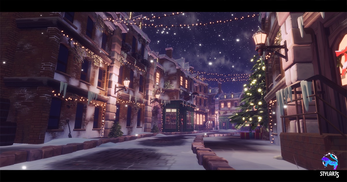 Stylized Christmas Town | 3D Environments | Unity Asset Store