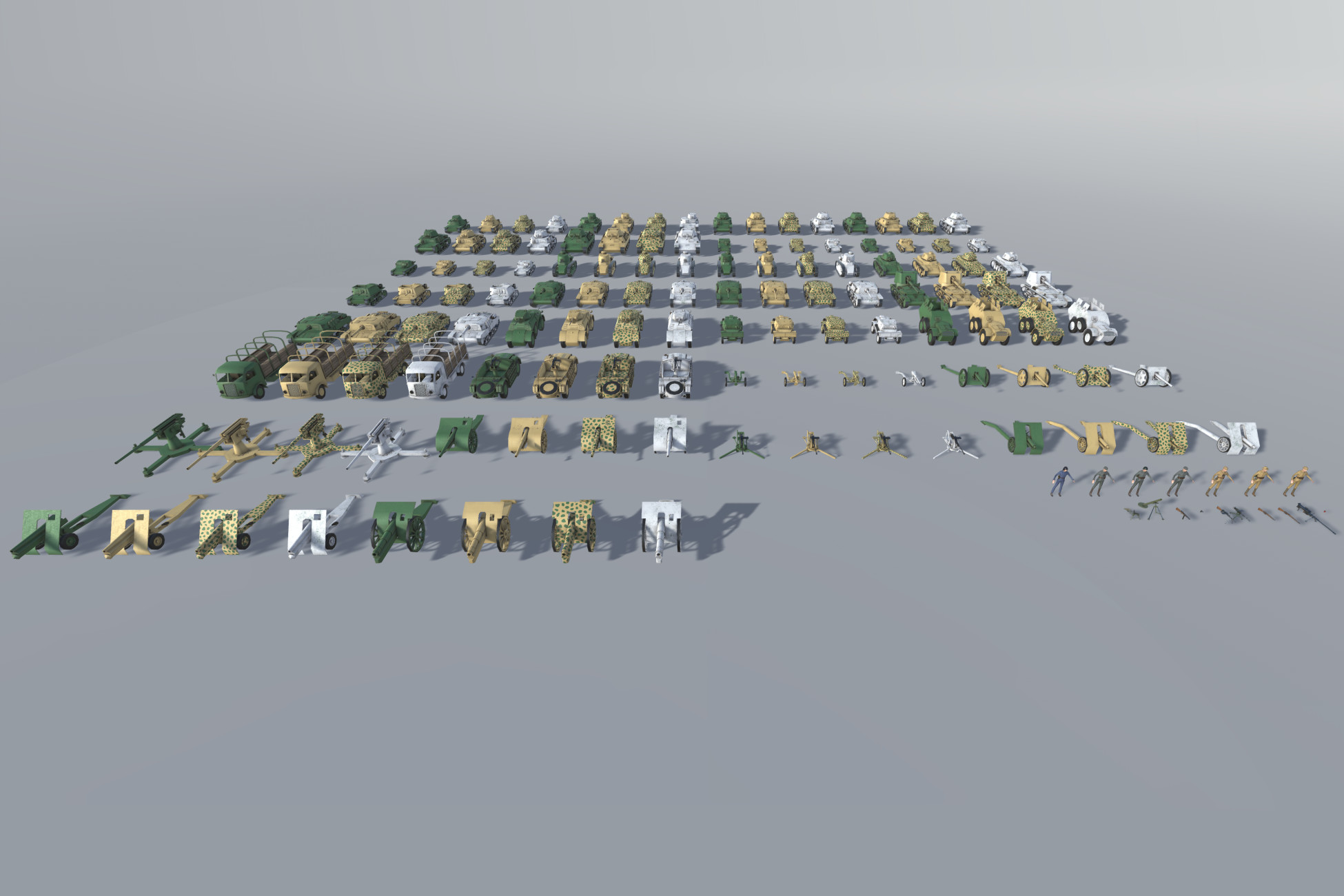 WW2 Italian Armed Forces | 3D Land | Unity Asset Store