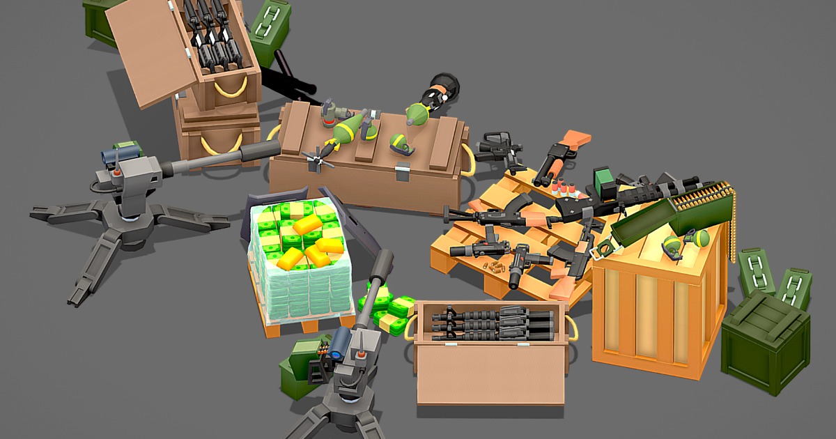 3d-Weapons-Games-Mobile-Package | 3D Weapons | Unity Asset Store