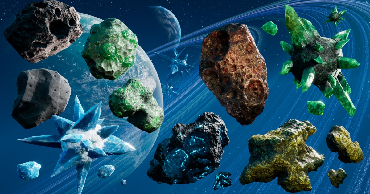 Space Asteroids Mega Pack | 3D Sci-Fi | Unity Asset Store