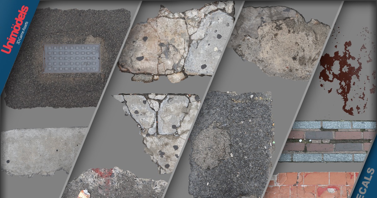 Floor Decals V2 - Designed for sidewalks, streets and walls | 2D ...